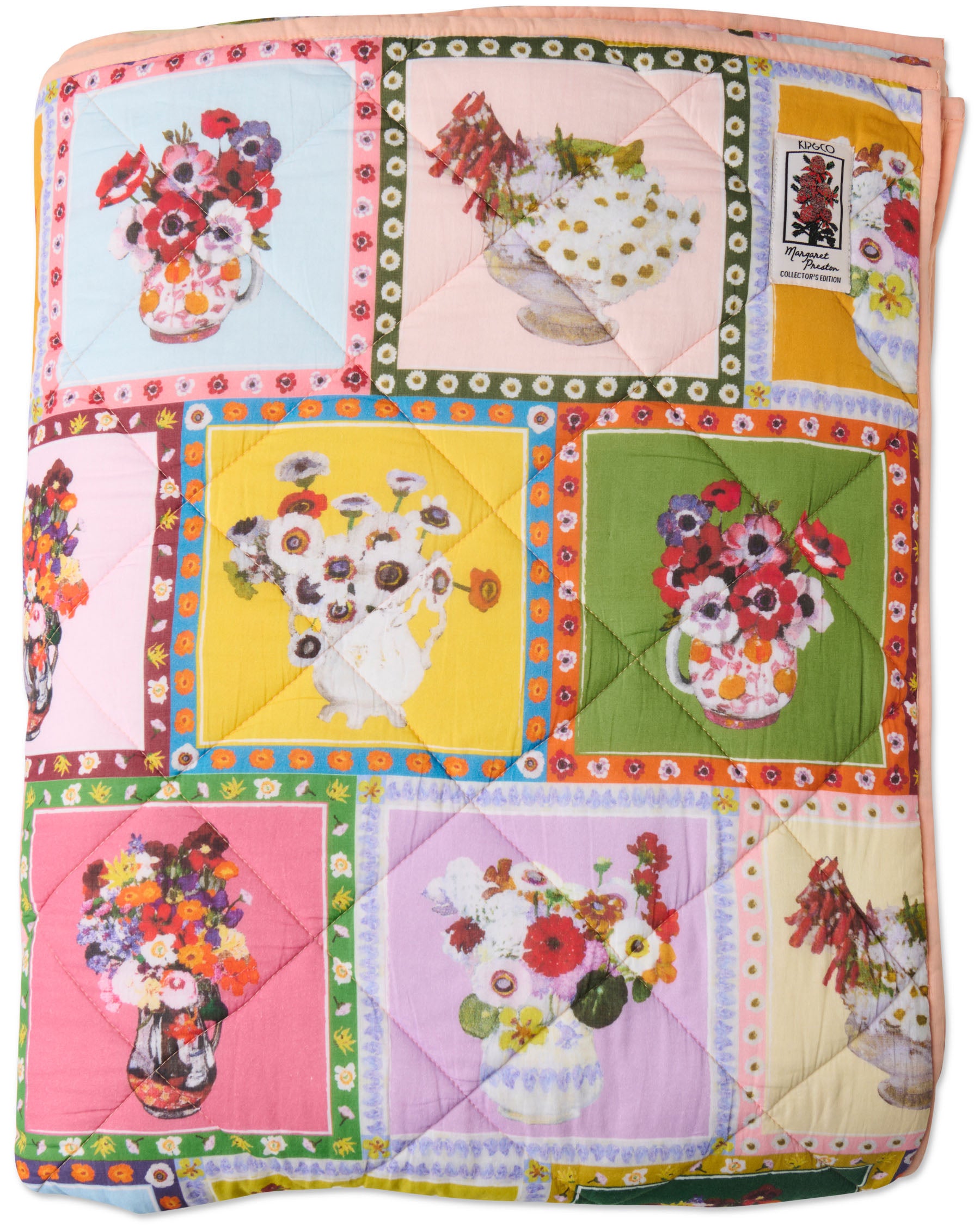 Kip&Co x Margaret Preston Margaret's Vase Organic Cotton Quilted Bedsp