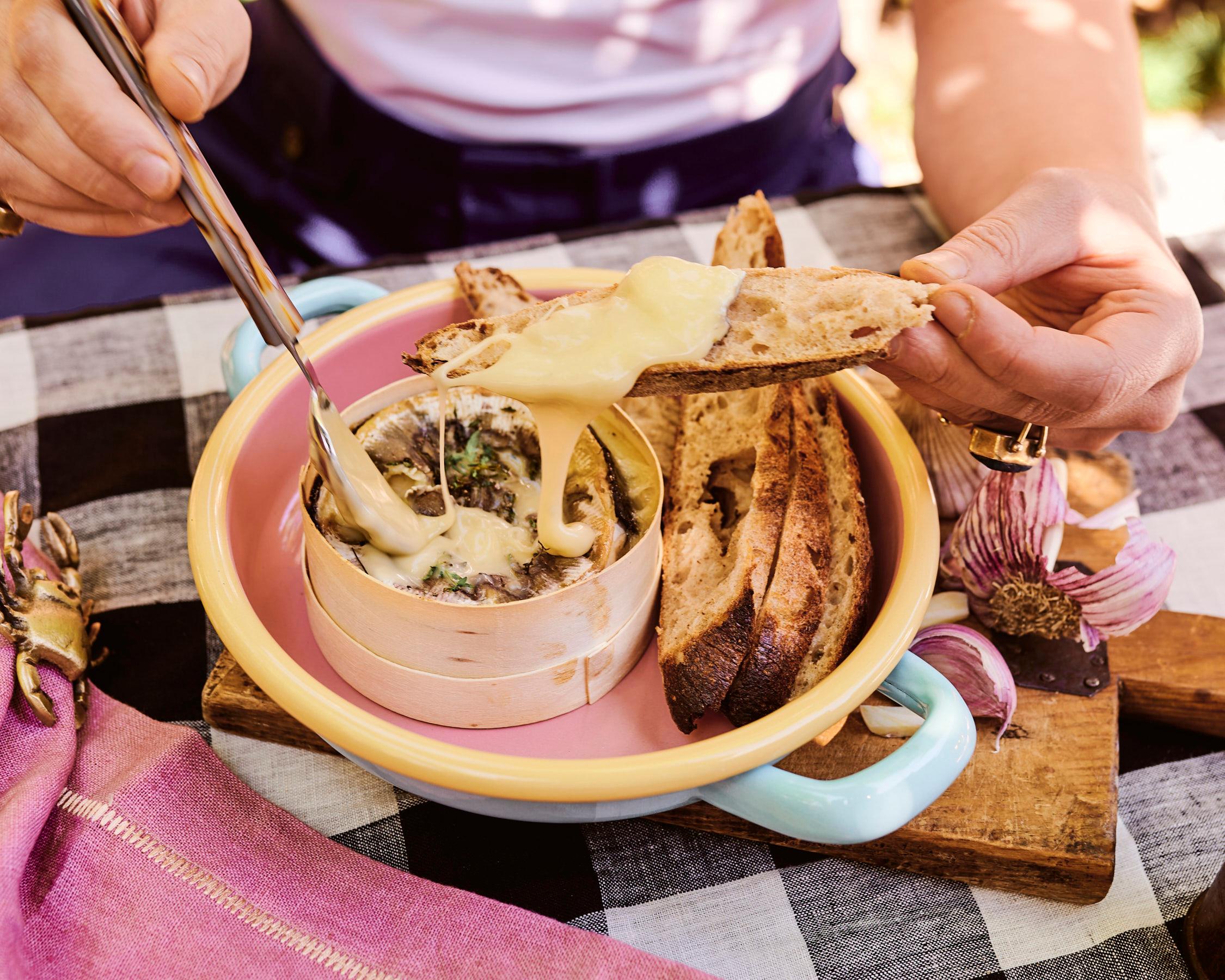 Baked cheese in a box recipe from cheese experts, Ellie and Sam Studd ...