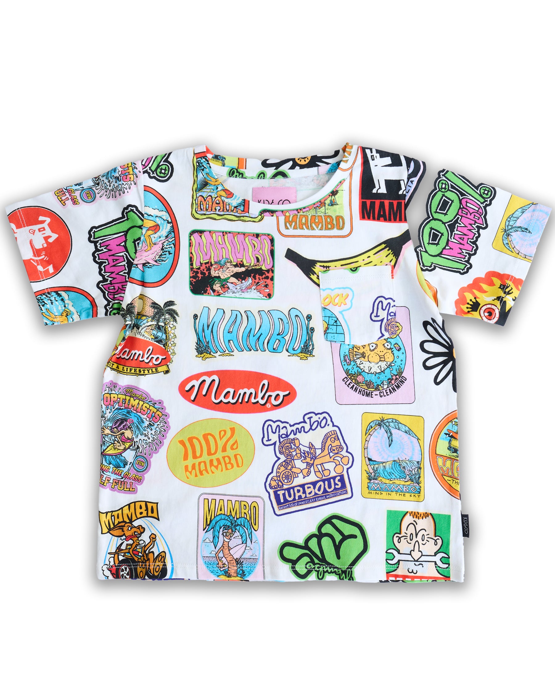 Kip&Co x Mambo Sticker Club Organic Cotton T-Shirt