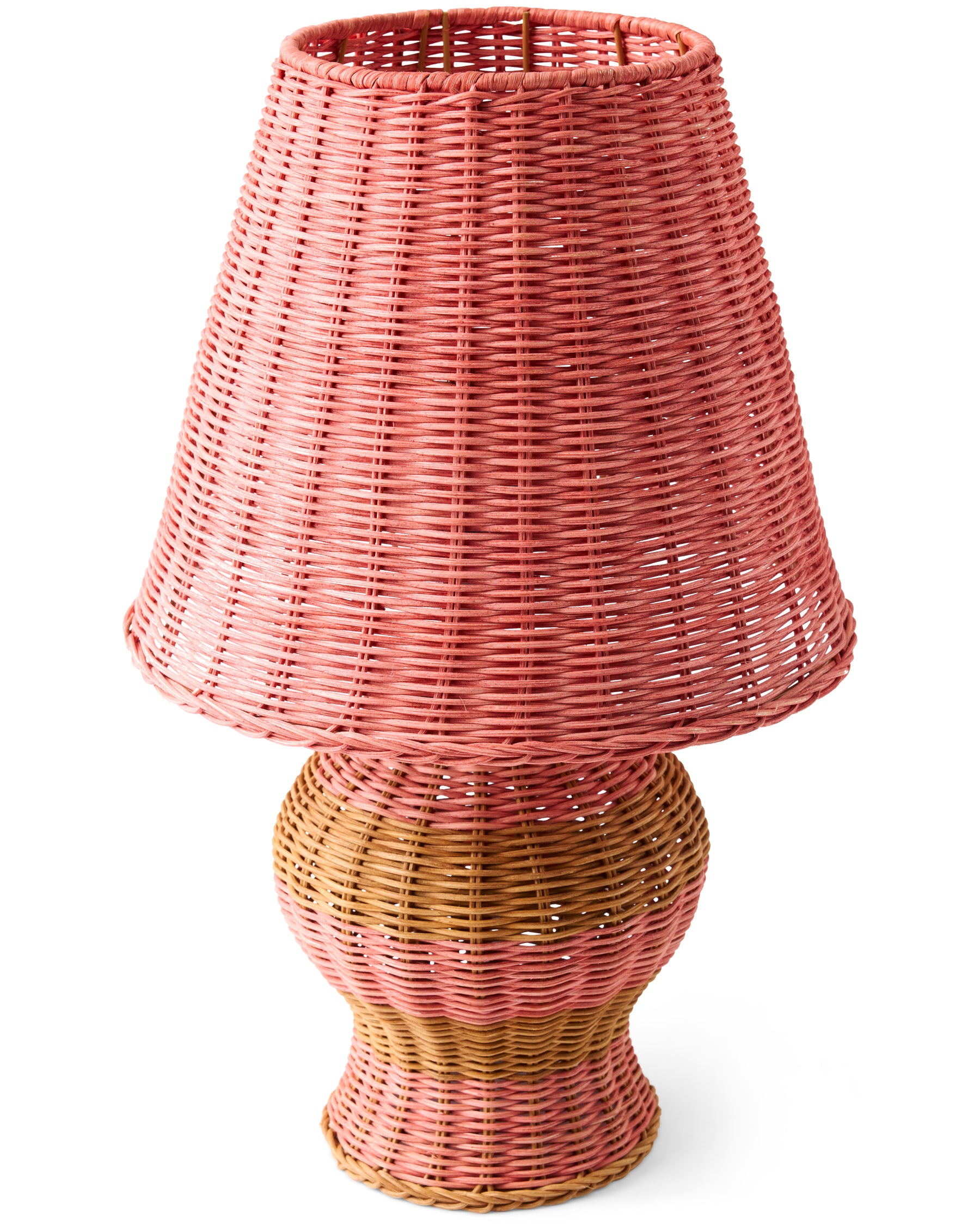Guava Stripe Le Parisian Rattan Lamp – Kip&Co