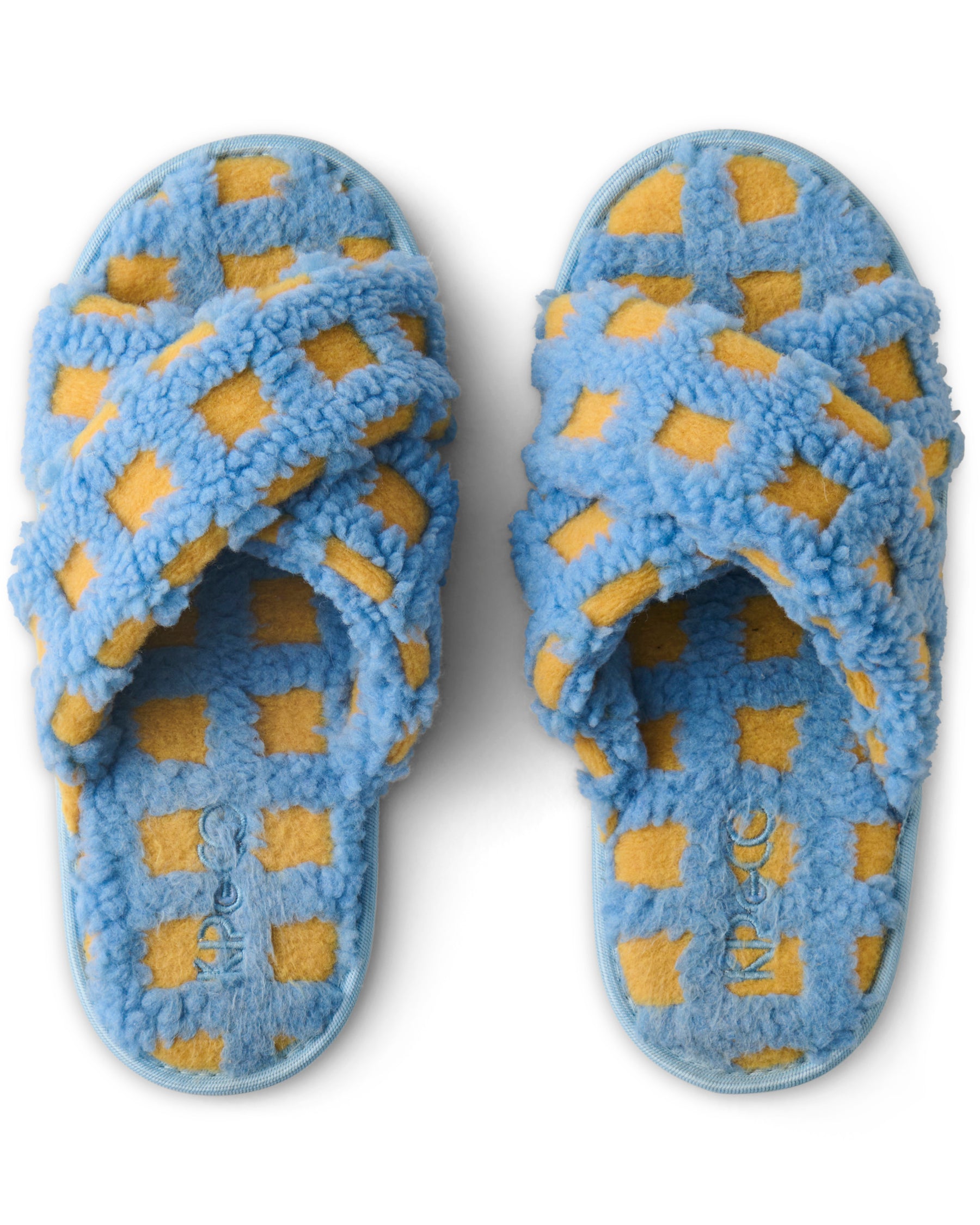 Ocean Shores Check Sherpa Adult Slippers – Kip&Co
