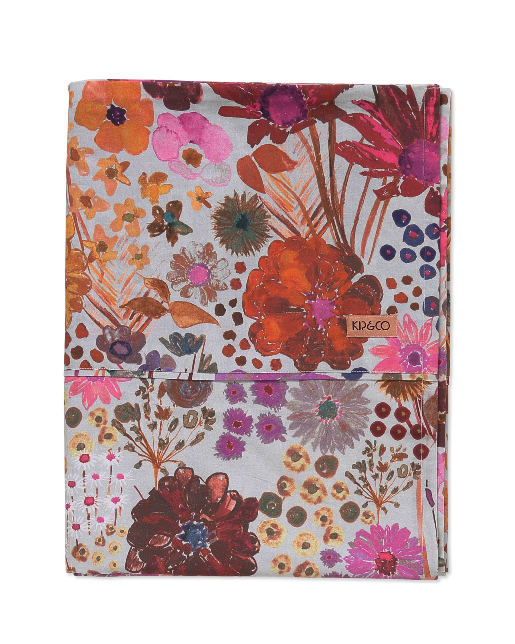 Field Of Dreams Silver Organic Cotton Flat Sheet – Kip&Co
