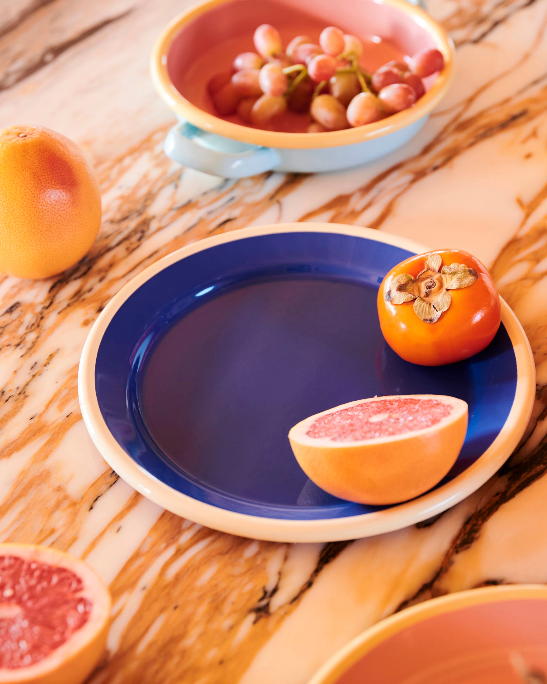 Nomad Block Colour Enamel Plate 2P Set – Kip&Co