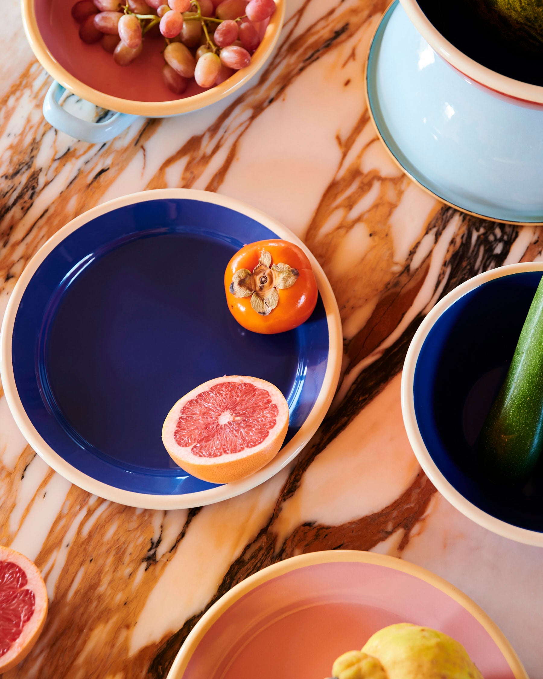 Nomad Block Colour Enamel Plate 2P Set – Kip&Co