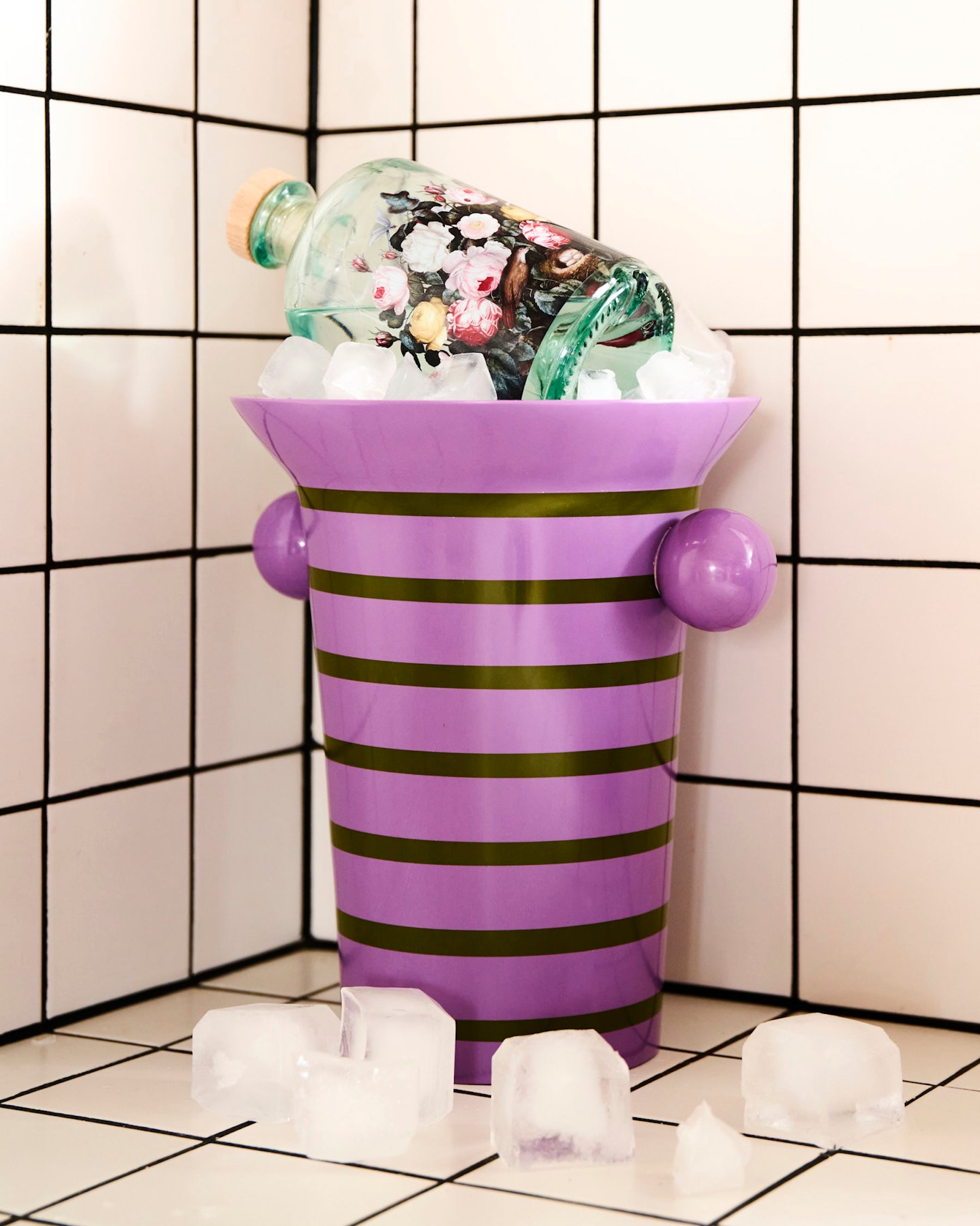 Wisteria Lane Stripe Resin Ice Bucket – Kip&Co