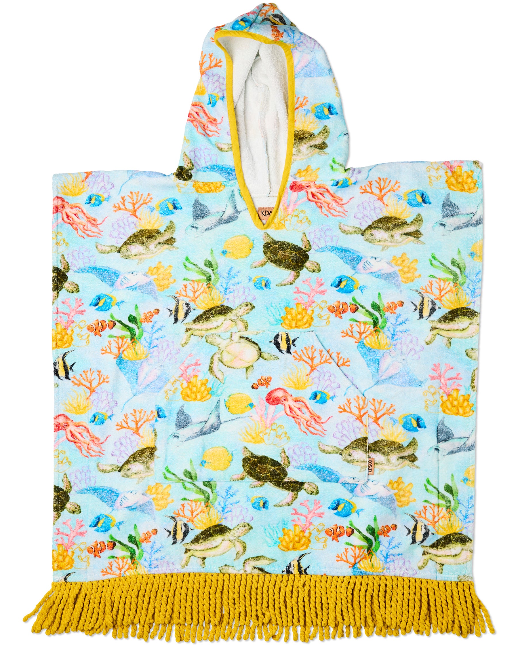 Reef Life Printed Kids Terry Poncho – Kip&Co