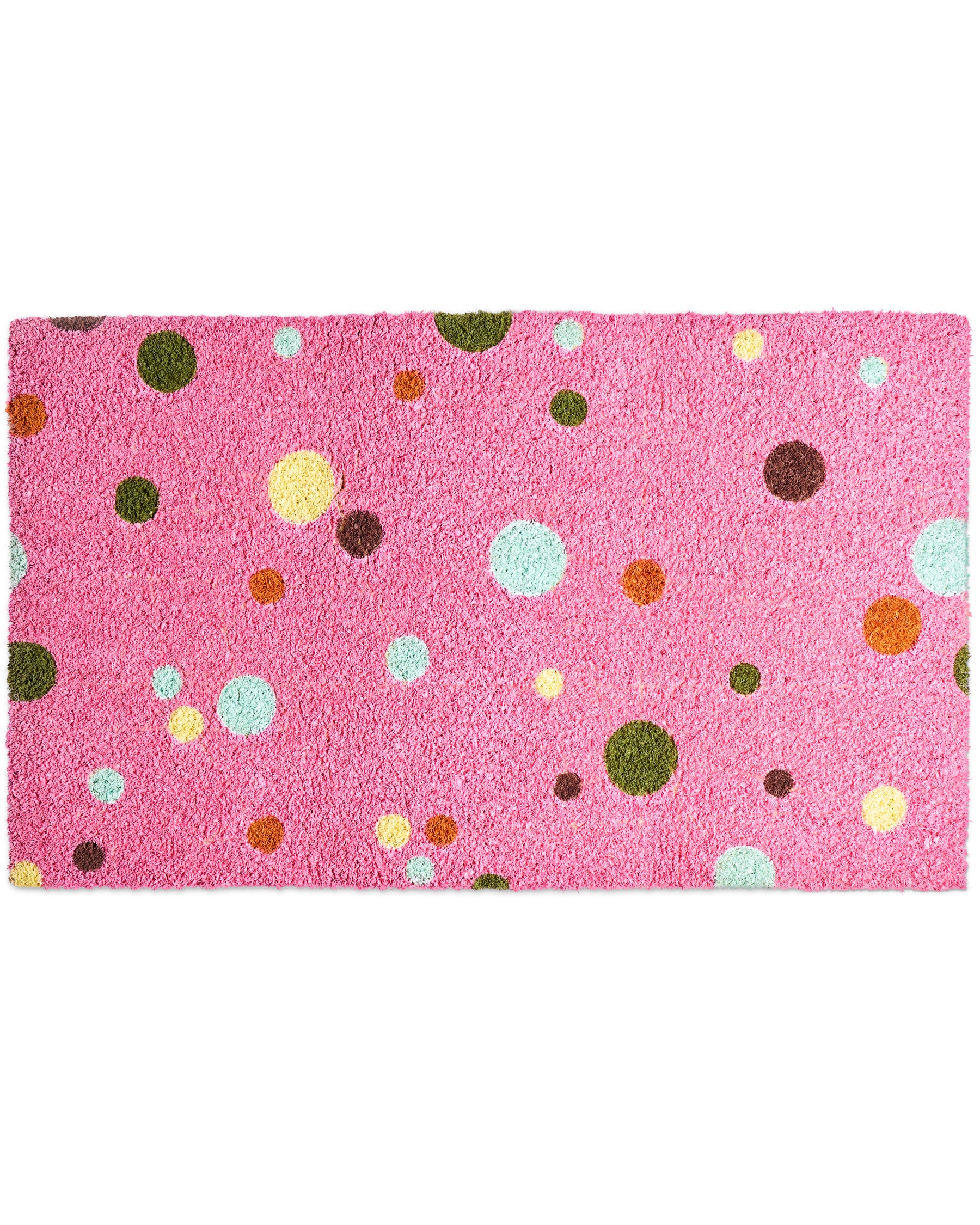 Polkadot Pink Coir Door Mat – Kip&Co