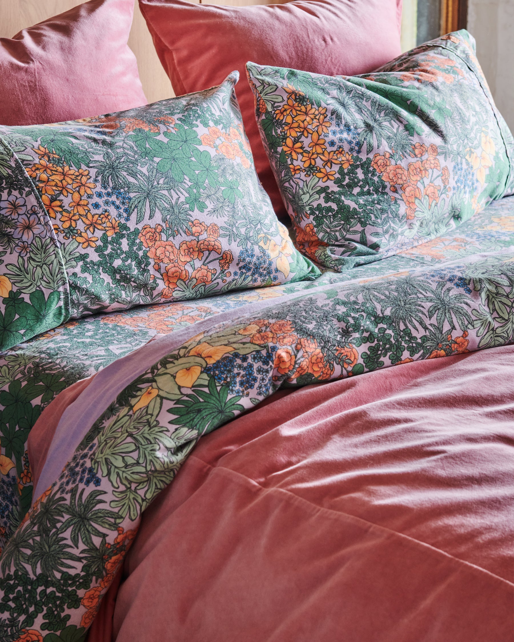 Dusty Rose Velvet Quilt Cover – Kip&Co