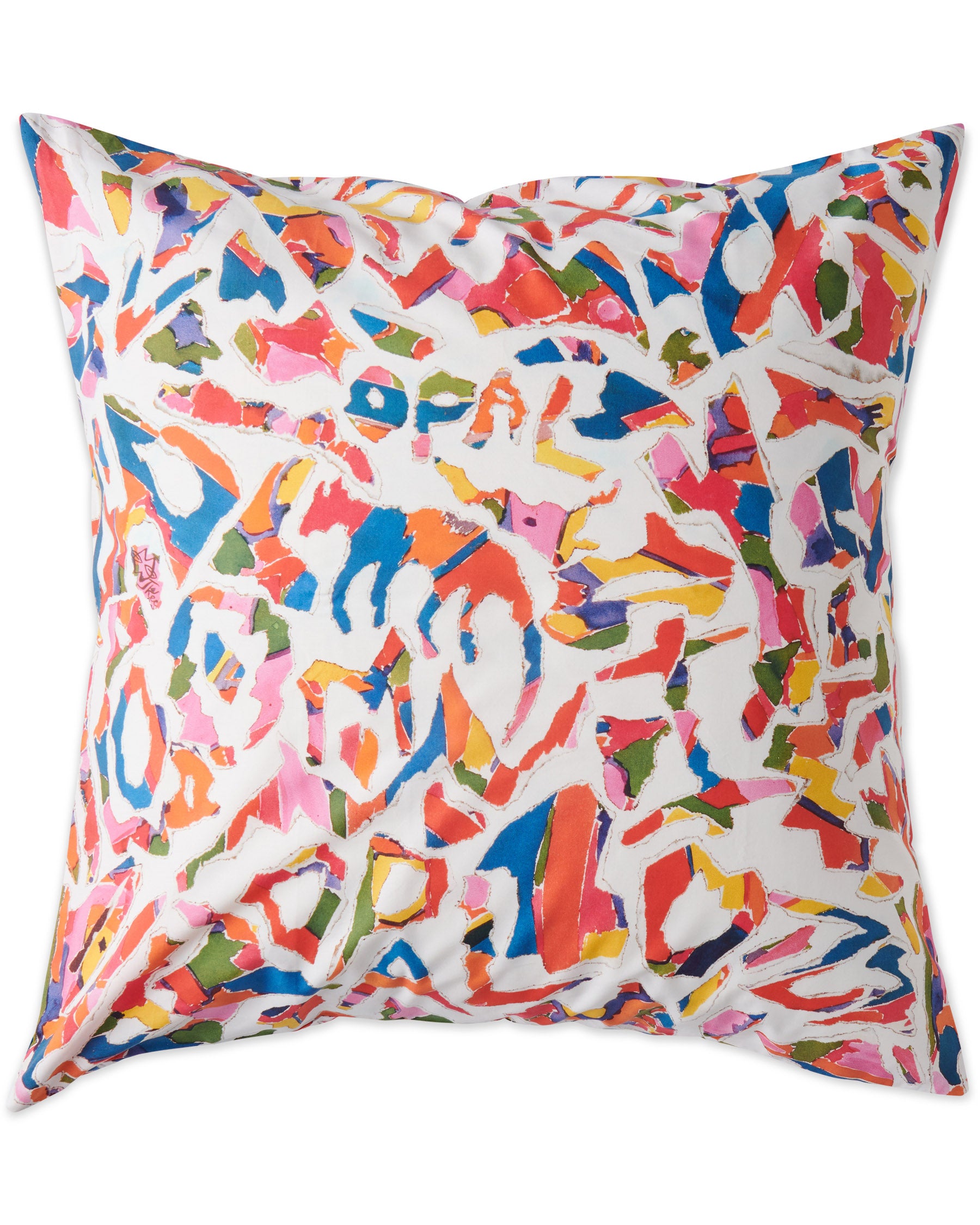 Kip&Co x Jenny Kee Opal Oz Pax White Organic Cotton European Pillowcas