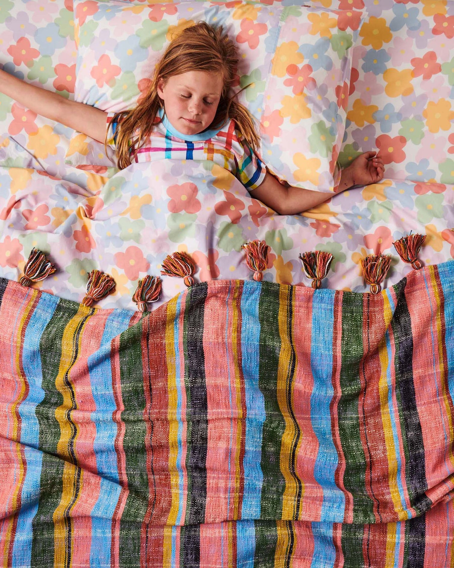 Blankets & Throws | Colourful Tassel Throws & Cotton Knitted Blankets ...