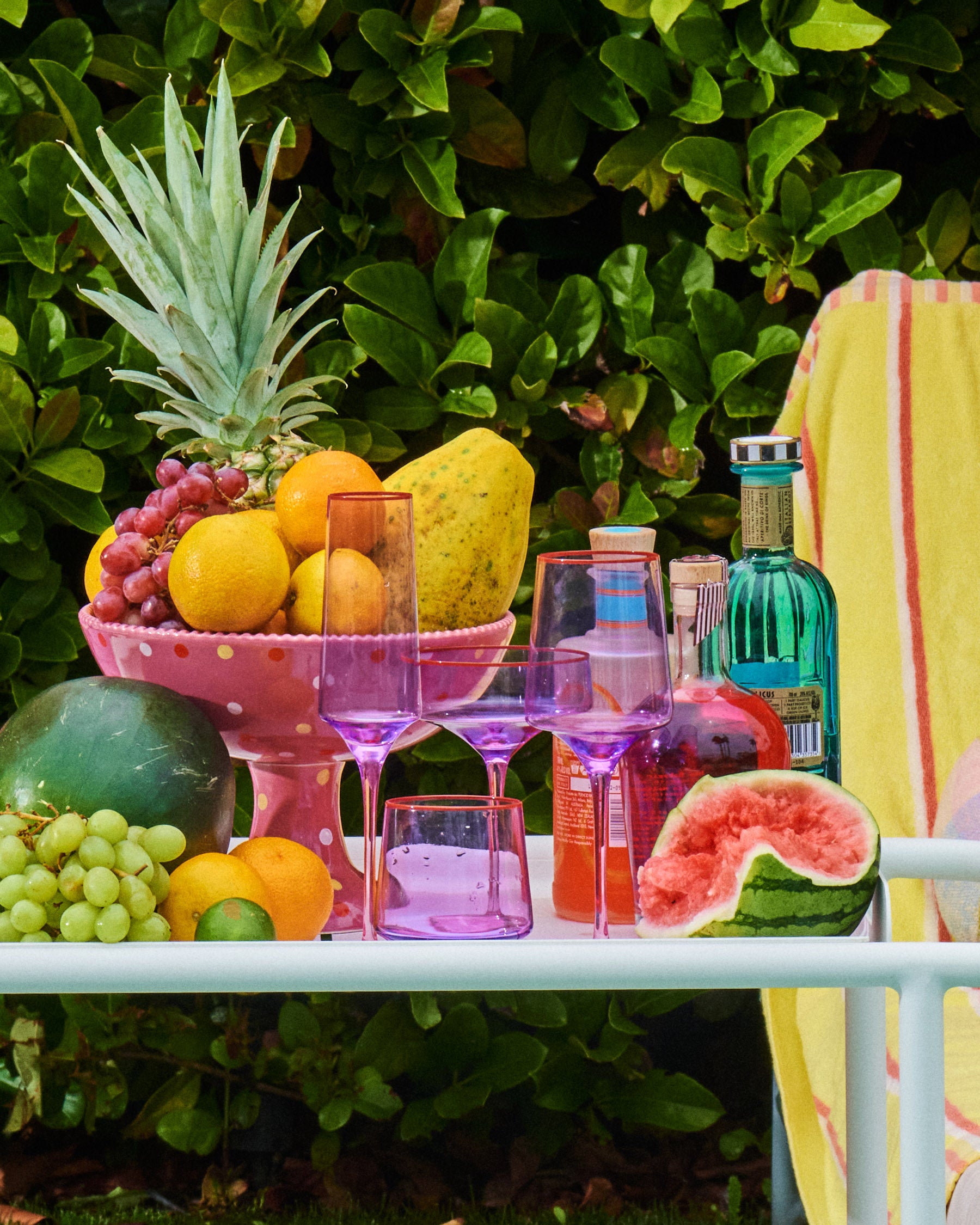 Lilac Colour Block Vino Glass 2P Set – Kip&Co