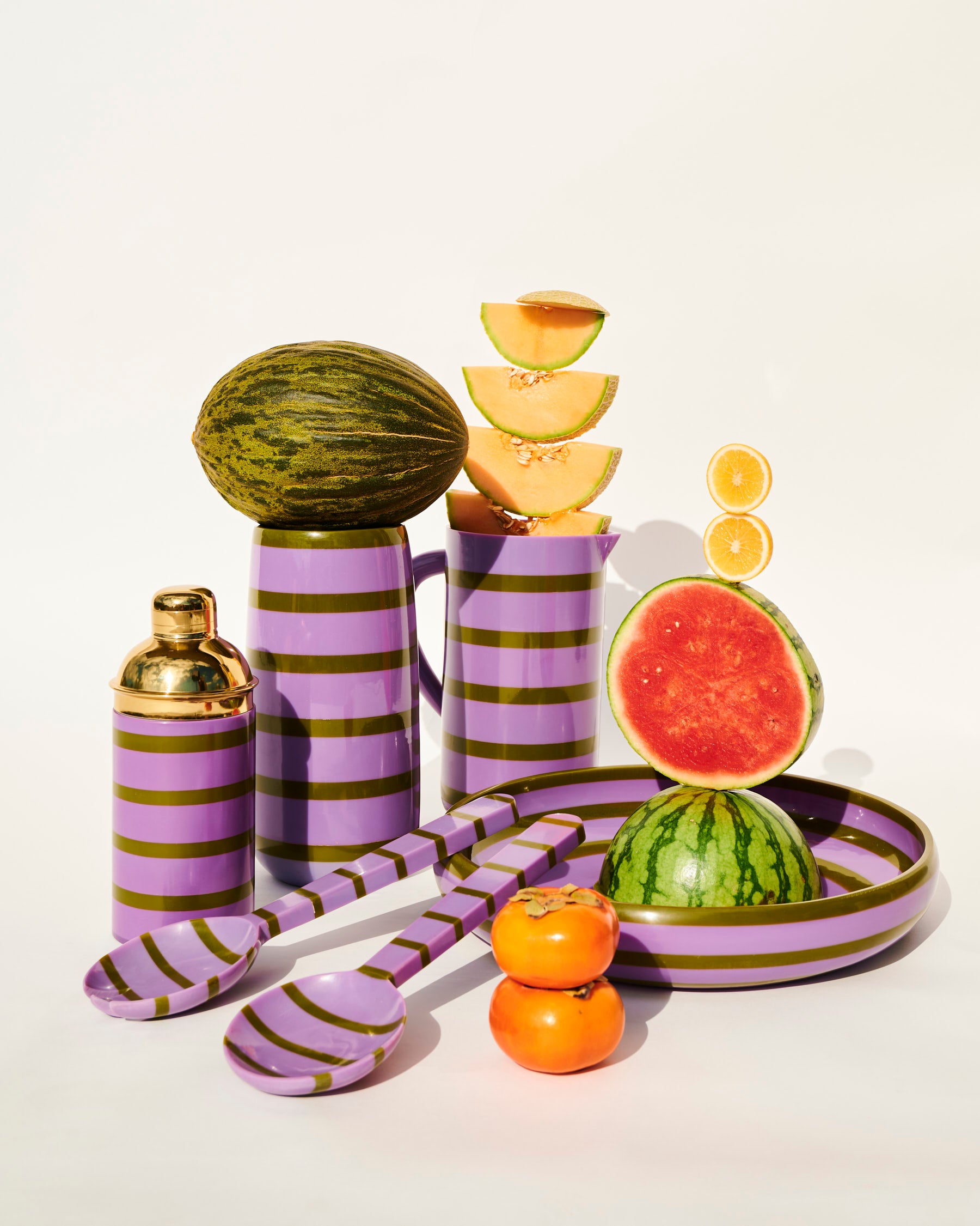 Wisteria Lane Stripe Resin Vase – Kip&Co