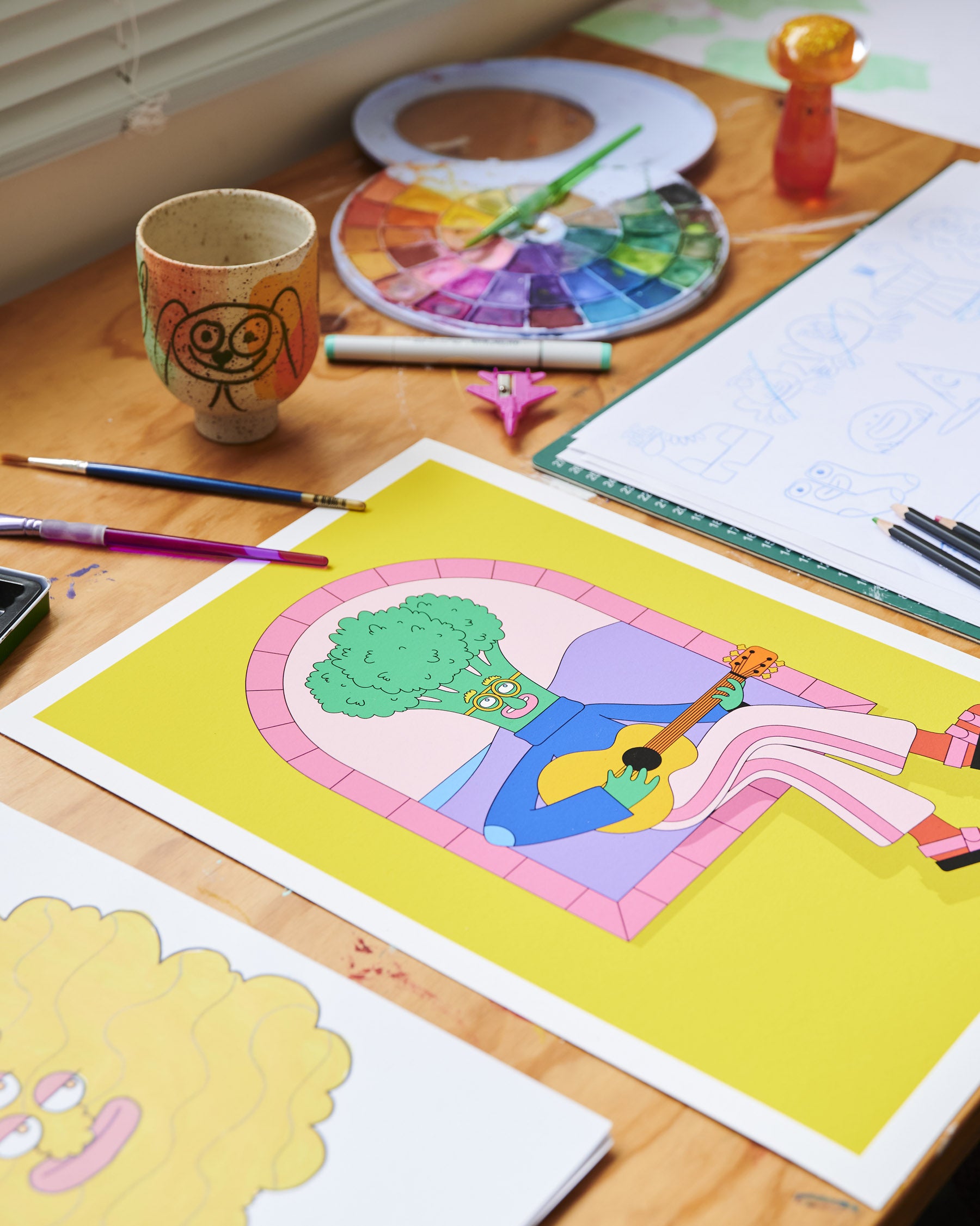 Peace Dude by Nicko Phillips for Kip&Co Printed Wall Art