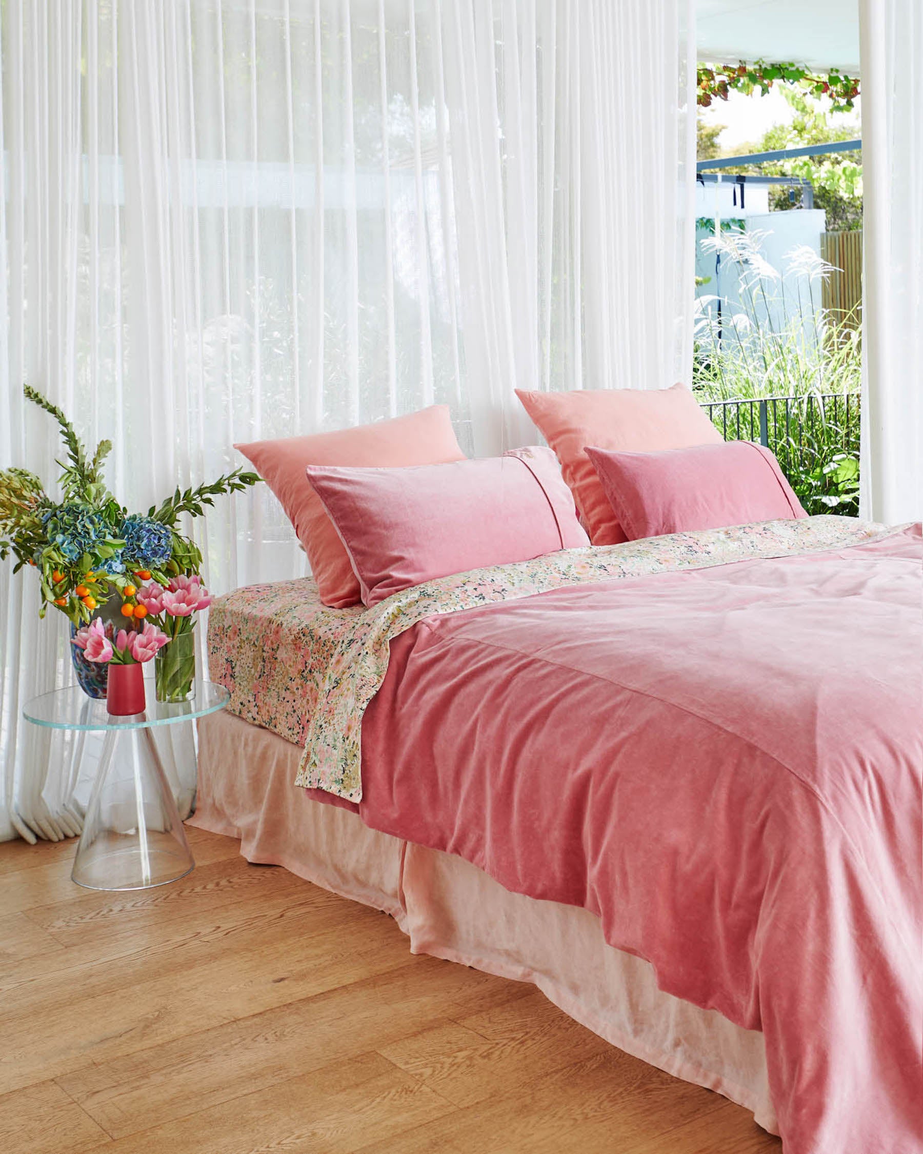 Dusty Rose Velvet Quilt Cover – Kip&Co